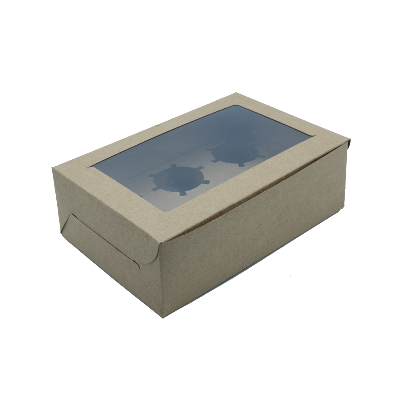Kraft Cupcake Box for 6 | Skook Pack