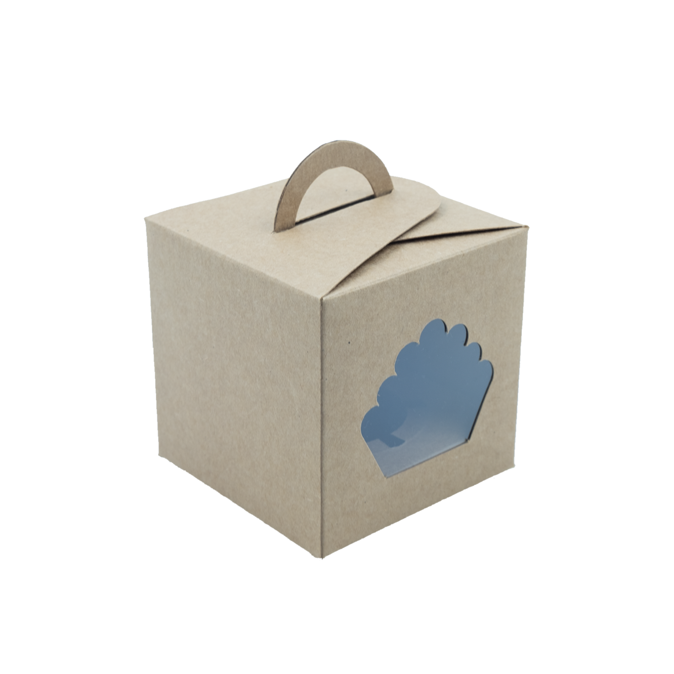 Kraft Cupcake Box for 1 | Skook Pack