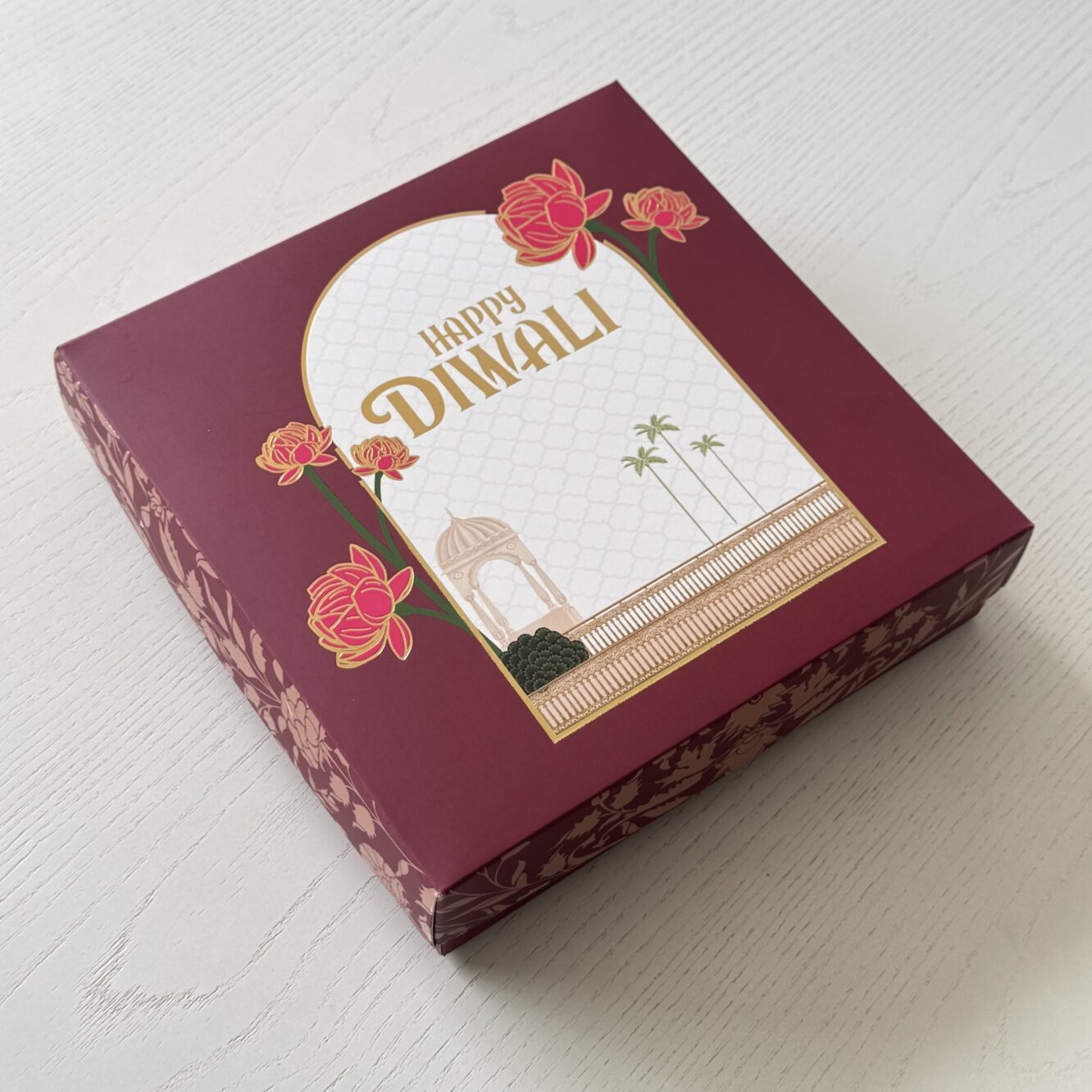 Diwali Mini Hamper Box 8x8x2 | Skook Pack